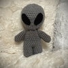 Gray or Green Alien Cryptid Crochet Plush - Etsy