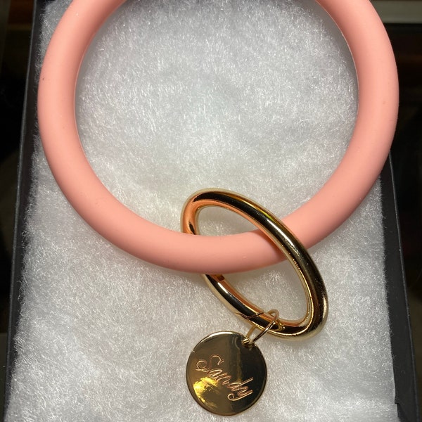 Key Chain Bracelet, Personalized, Keyring Personalized, Monogram ...