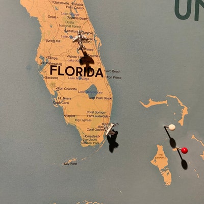 Map Tacks Pins With Flags - Etsy