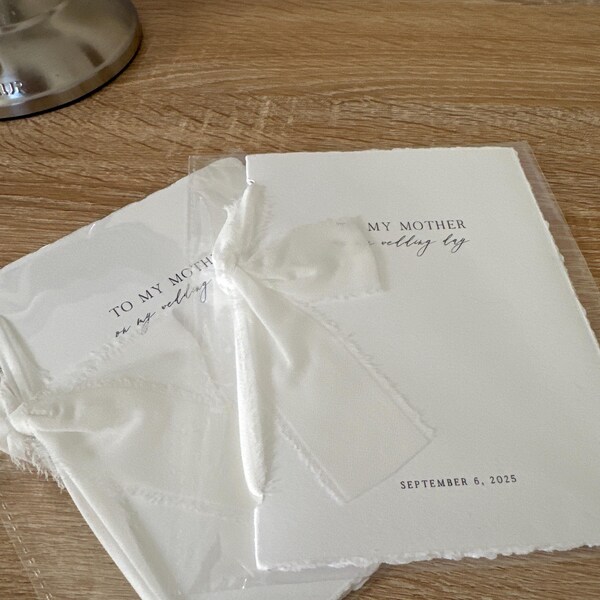 To My Mom on My Wedding Day | Mother of Bride Card | Wedding Day Letter ...
