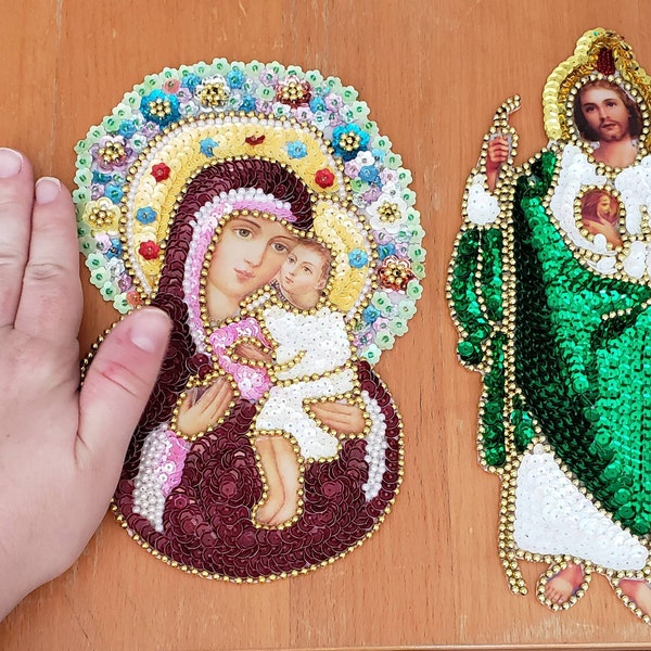 San Judas Tadeo Sequin Patch, Saint Jude Patron De Lo Imposible ...