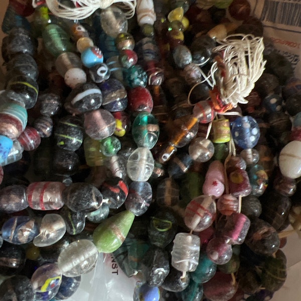 100 Gram Mixed Glass Bead Pack, 3-26mm, About 80-140 Beads, Shape ...
