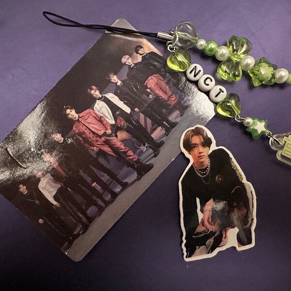 Nct Phone Charm Nct Phone Strap Nct Keychain Beaded Keychain Kpop Phone ...