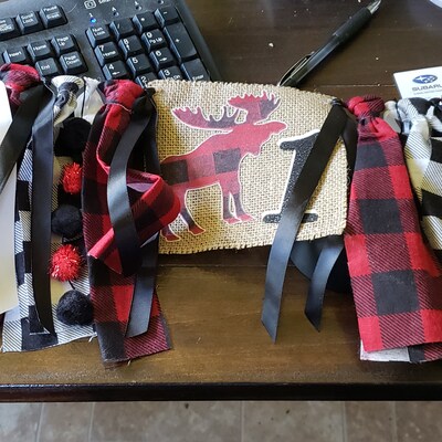 Lumberjack Buffalo Plaid Moose Flannel Checked Hunter Red - Etsy