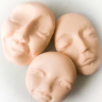 Face Altered Art Face Art Deco Flexible Silicone Mold - Etsy