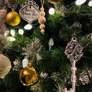 Santas Magic Key Custom Personalized Santas Magic Key Laser Cut Santa ...