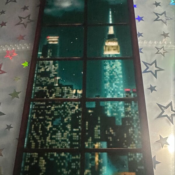 Celestial Sunset Sky Cathedral Window Bookshelf Decor | Book Nook - Etsy