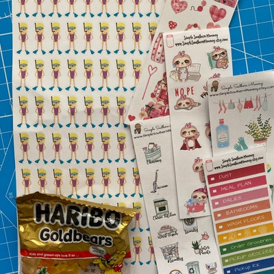 Monthly Personal or Half Letter SMC Birthday Sticker Kit - Etsy