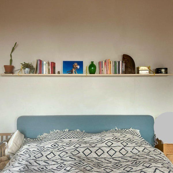 Wavy Shelf - Pastel Pink Shelf, Maximalist Decor, Danish Pastel, Wall ...