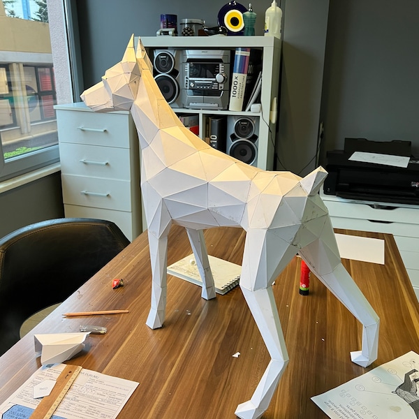 Skull Papercraft Template, Origami, PDF Download DIY - Etsy