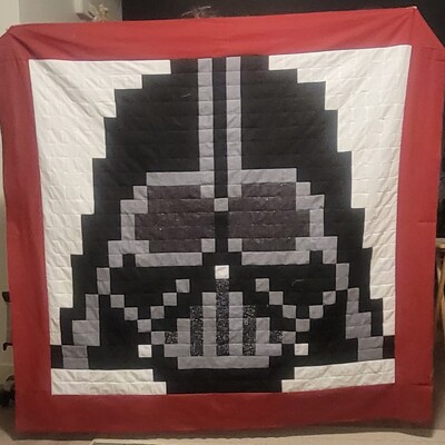 The Dark Side Quilt Pattern an Unofficial Darth Vader/star Wars Modern ...