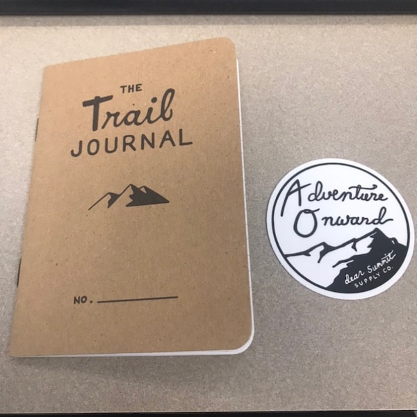 The Trail Journal. Prompted Hiking Log. Pocket Walking Journal. Backpacking Diary. Hiker Gift ...