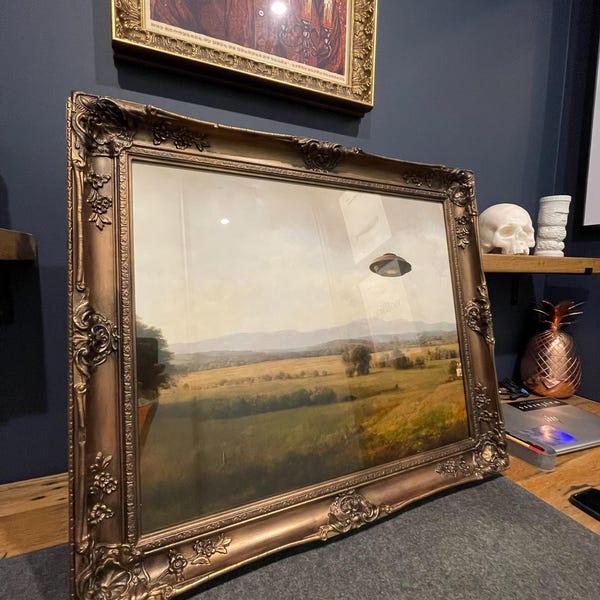 Printable UFO Canvas, Moody UFO Painting, Flying Saucer Art, Ufo Art - Etsy