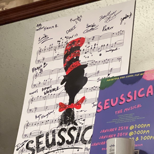 Seussical Musical Original Poster High School Art Print Nursery Instant ...