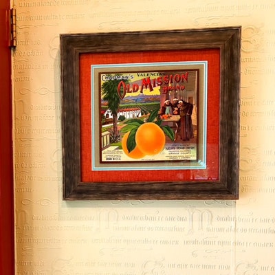 Original Vintage Citrus Crate Label 1930s Scarce Old Mission Placentia ...