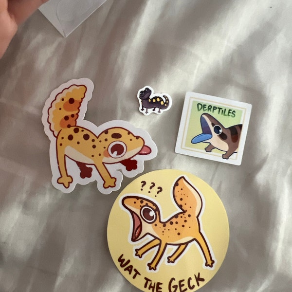 Pet Reptile Stickers (full Set of 12 Vinyl Stickers) for Laptops, Water Bottles, Notebooks - Etsy