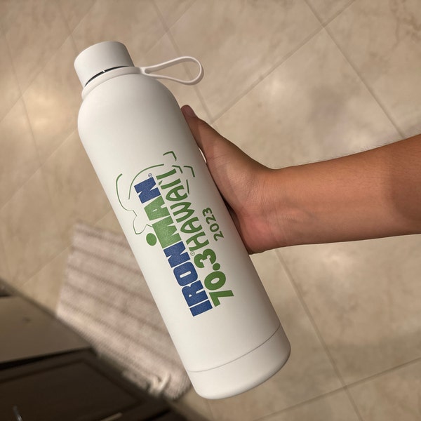 CUSTOM WATER BOTTLE, Company Logo Tumbler, Business Logo, Personalized ...