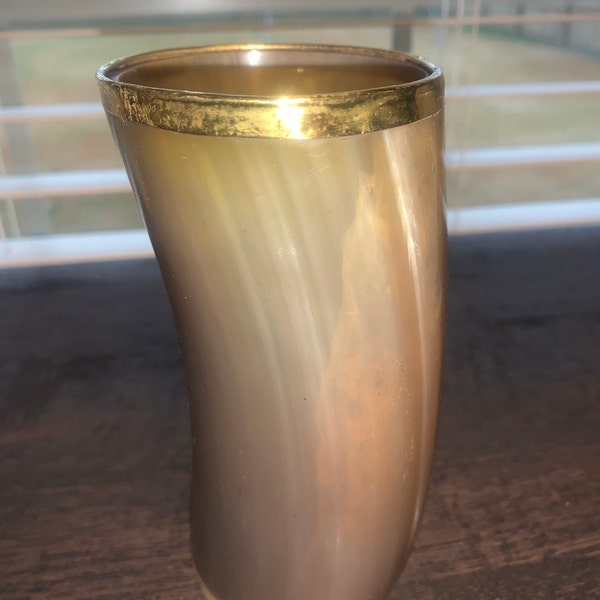 Ox Horn Viking Drinking Mug Cups With Natural Finish - Ale Beer Wine ...