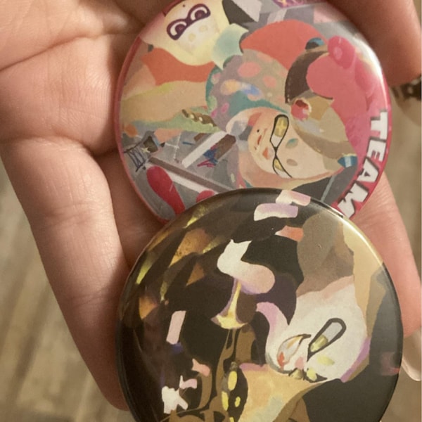 Splatoon Pin Buttons 2.25" - Etsy
