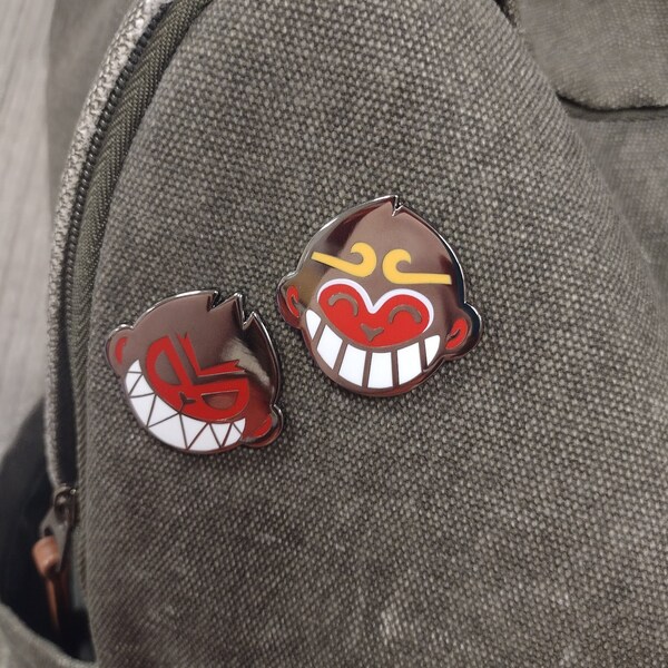 LMK: Sun Wukong and Macaque Logo | Enamel Pin - Etsy