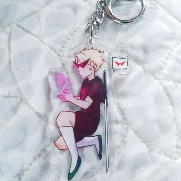 The Striders | Homestuck Acrylic Keychain Charms (dave & Dirk Strider ...