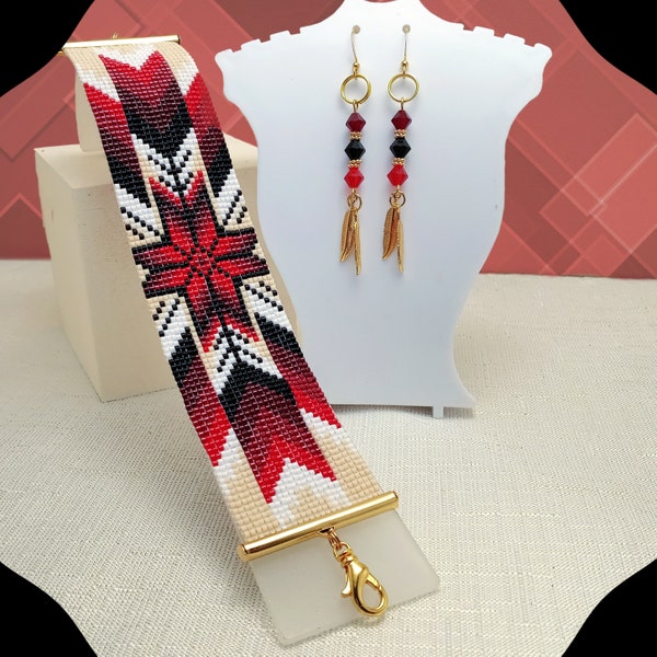 Beading Hatband Pattern Bead Loom Hatband Miyuki Pattern Beading Tutorial Seed Bead Pattern Loom ...