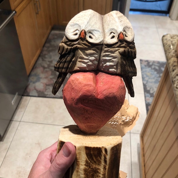 Female Cardinal Chainsaw Carving - Etsy