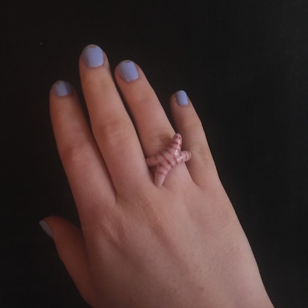 Worm Ring / SIAMESE TWIN STUDIO/ Cute and Weird Porcelain Ring ...