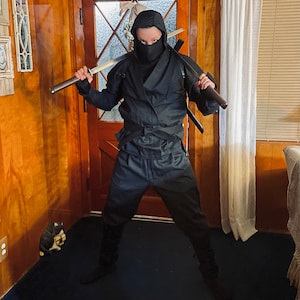 Authentic Black Ninja Uniform Costume - Etsy