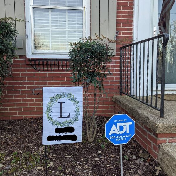 Address Garden Flag - Address Garden Flag Personalized - Spring Garden ...