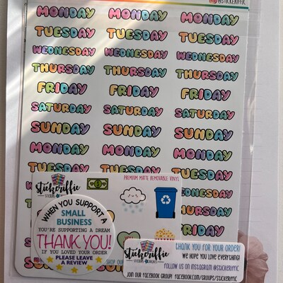 Mini Doodle Money Payday Cash Vinyl Planner Stickers S014 - Etsy