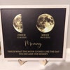 Custom Moon Phase Print Frame, Personalized Moon Phase Frame, Mother’s ...