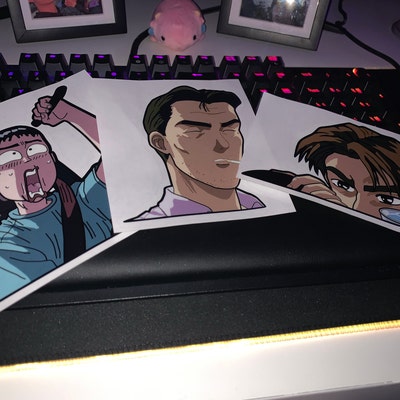 Initial D the Mt Akina Sticker Pack Includes Takumi, Bunta, and Itsuki ...