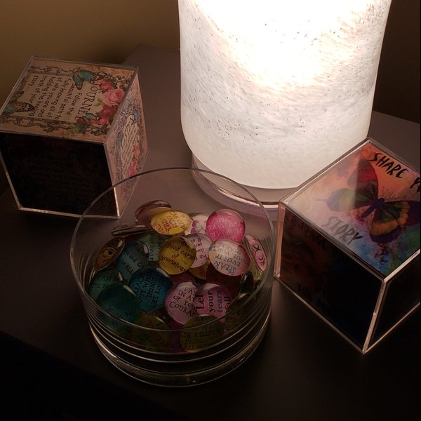 EMPOWERED Original Mini Collage Art Trading Card Atc Altered Recovery ...