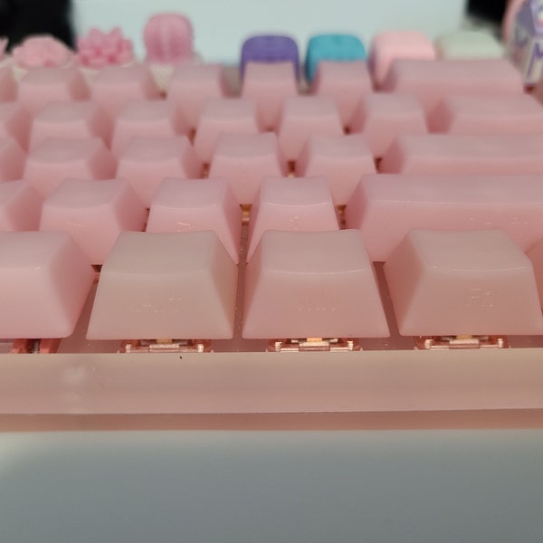 POM Keycap Pink Keycap Transparent Keycap Set Keyboard Keycap Pom ...