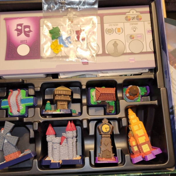 Tapestry Board Game - Snap on Bases for Landmarks - STL Files - Etsy