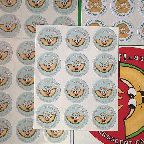 Giant Fruit Punch Jumbo 5 Inch Stickers, 2 Designs, Micro Encapsulated ...