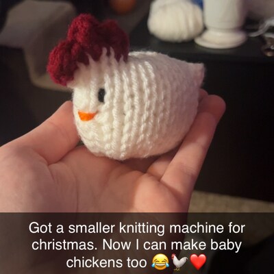 Barnyard Chicken Pattern PDF Sentro or Addi Circular Knitting Machine ...