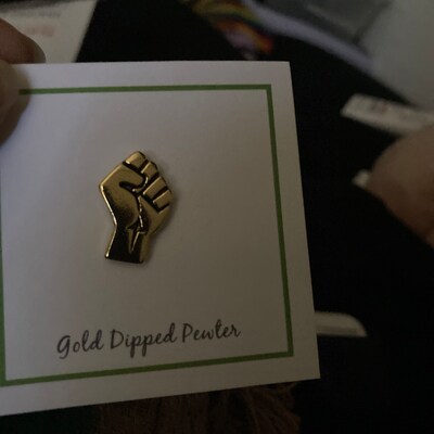 Civil Rights Gold Dipped Pewter Lapel Pin CC653G Civil Rights, Black ...
