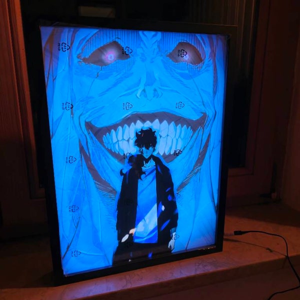 Berserk LED Light Box / LED Art, Home Decor, Wall Art, Anime Night Lamp ...