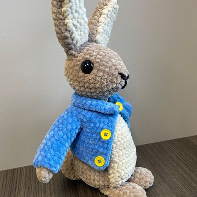Large Peter Rabbit Crochet Pattern, Amigurumi Rabbit Pattern, Peter ...