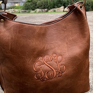 Rachel Monogrammed Tassel Hobo Purse Monogrammed Handbag - Etsy