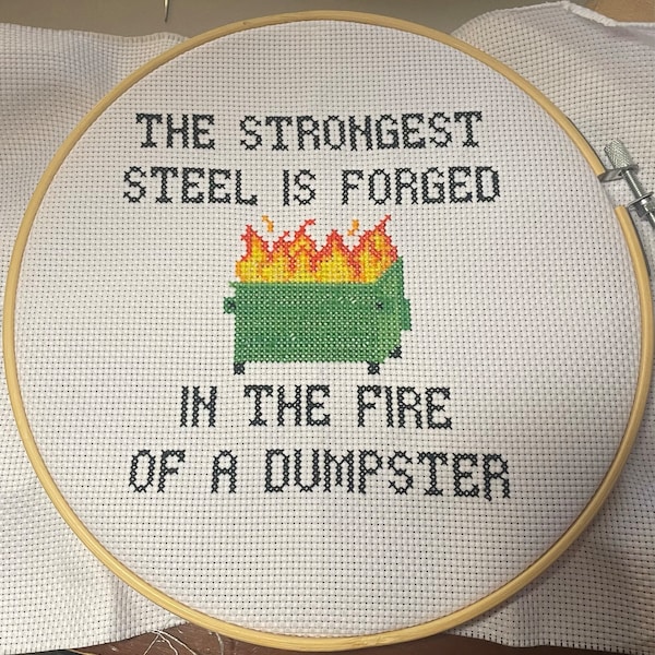 Beginner Cross Stitch Pattern, Fun and Easy Cross Stitch, Funny Cross ...