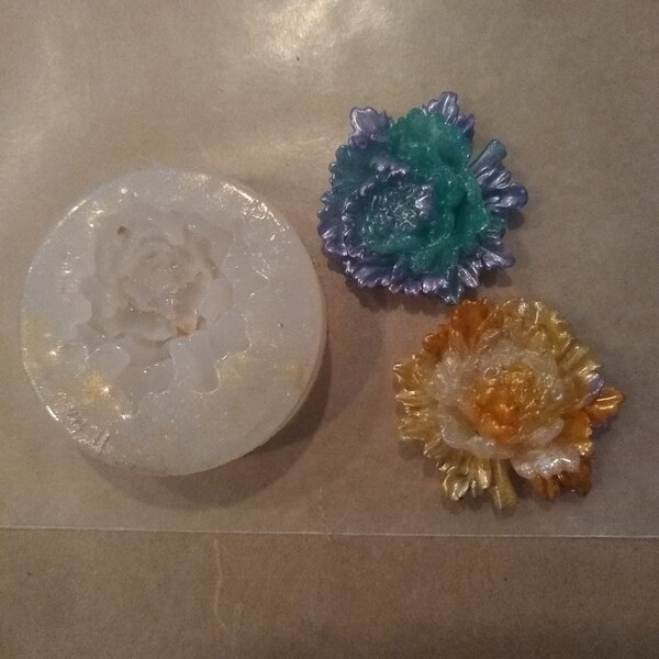 Rose Flower Silicone Mold Resin Silicone Mould Jewelry Making Epoxy ...