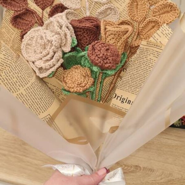 String of Flowers Crochet Pattern Bundle Daisy, Rose and Morning Glory ...