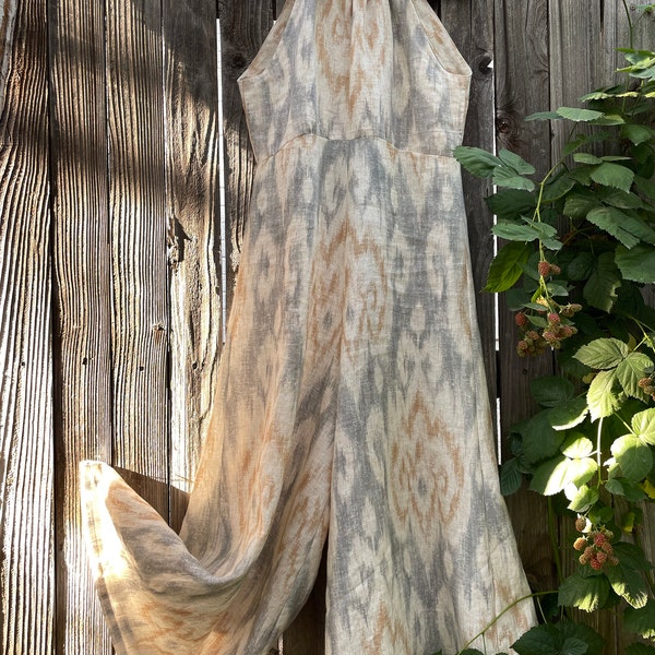 Simplicity 5570 1970s Misses Glamorous Halter Palazzo Jumpsuit Pattern Womens Vintage Sewing ...