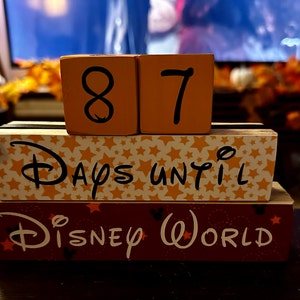 Disney Countdown, Disney World Countdown, Disneyland, Countdown Blocks ...