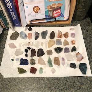 Gemstone Identification Chart 6x9 Glossed Raw Gem Reference by ...