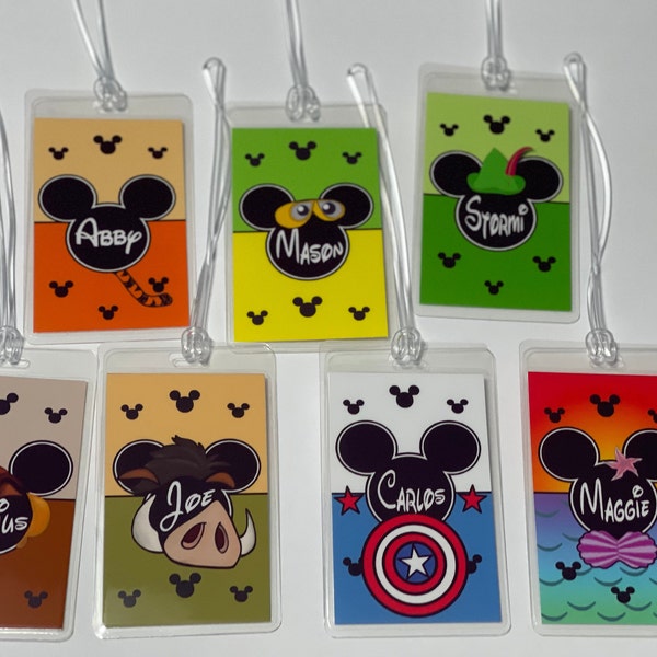 Disney Luggage Tag - Great Fish Extender Gift - Mickey Mouse Tags ...