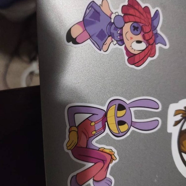 The Amazing Digital Circus TADC Die Cut Vinyl Sticker Sheet - 6.5" X 5. ...